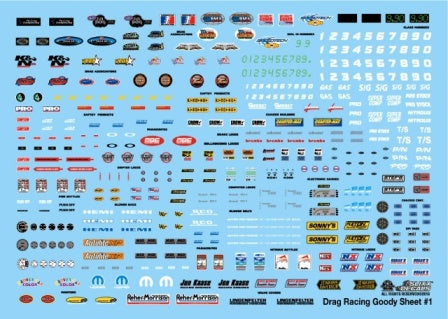 Slixx Decals Drag Race Goodies Sheet #1 – Innovative Slots & Hobbies