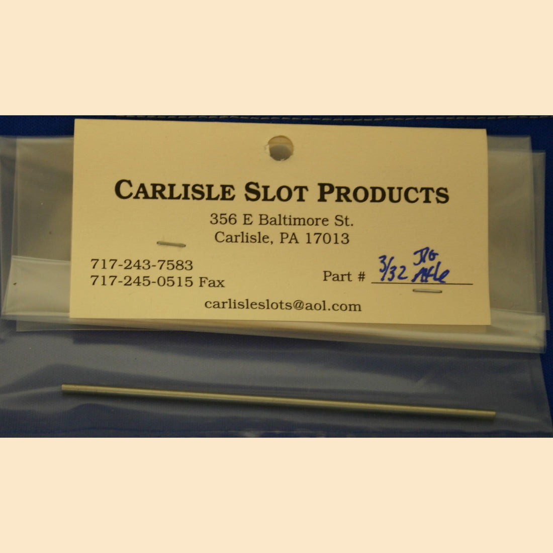 CSP332A Carlisle 3/32 Jig Axle – Innovative Slots