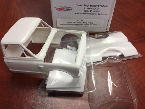 1967 SWB Chevy Pickup with windows, grill, and bumpers ST-705 ...